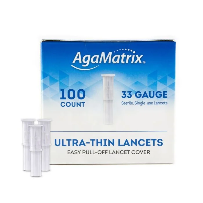 AgaMatrix Ultra-Thin Lancets (33G) 100ct — AgaMatrix