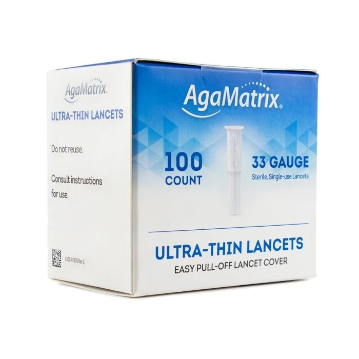 AgaMatrix Ultra-Thin Lancets (33G) 100ct — AgaMatrix