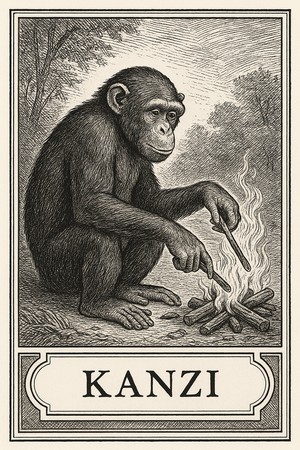 Kanzi — The Bonobo Who Spoke in Symbols and Fire — The Warrior Index