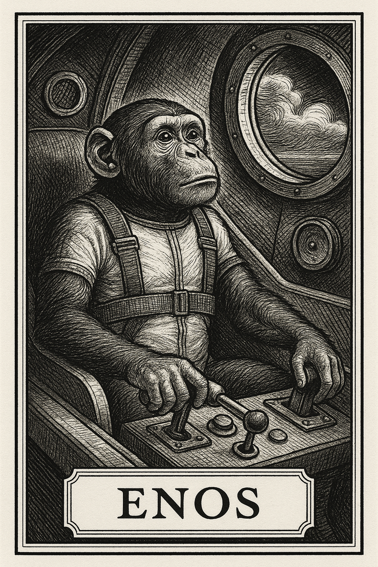 Enos the Space Chimp — The First American to Orbit Earth (1961) — The ...