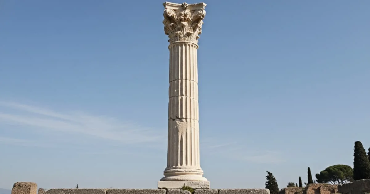Columna corintia | Partes y Características que la Conforman