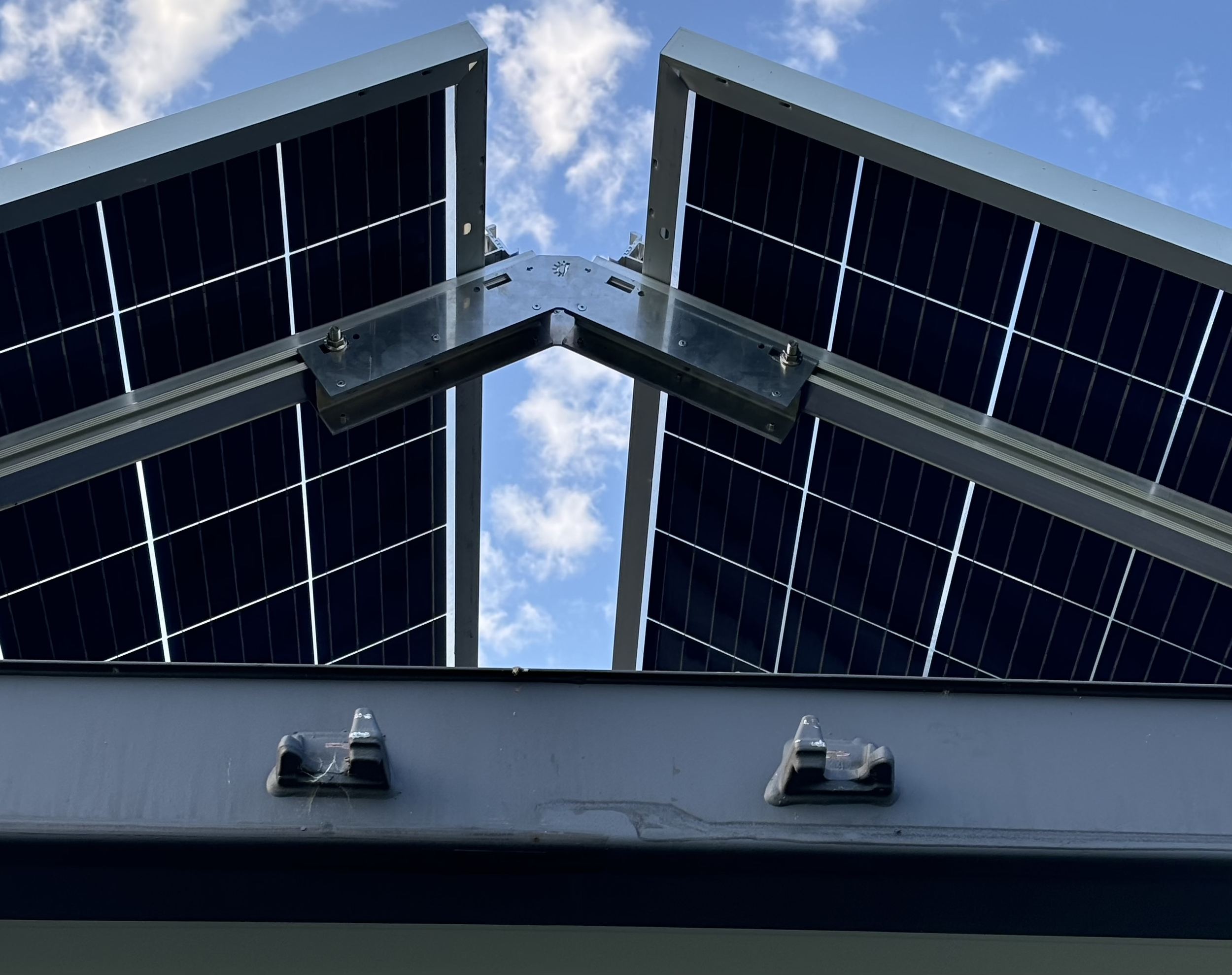 Adjustable solar panel racks for RVs and Trailers — Vroom Power. Solar ...