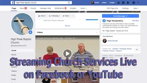 Streaming Church Services Live Using Facebook or YouTube Apps or Pages ...