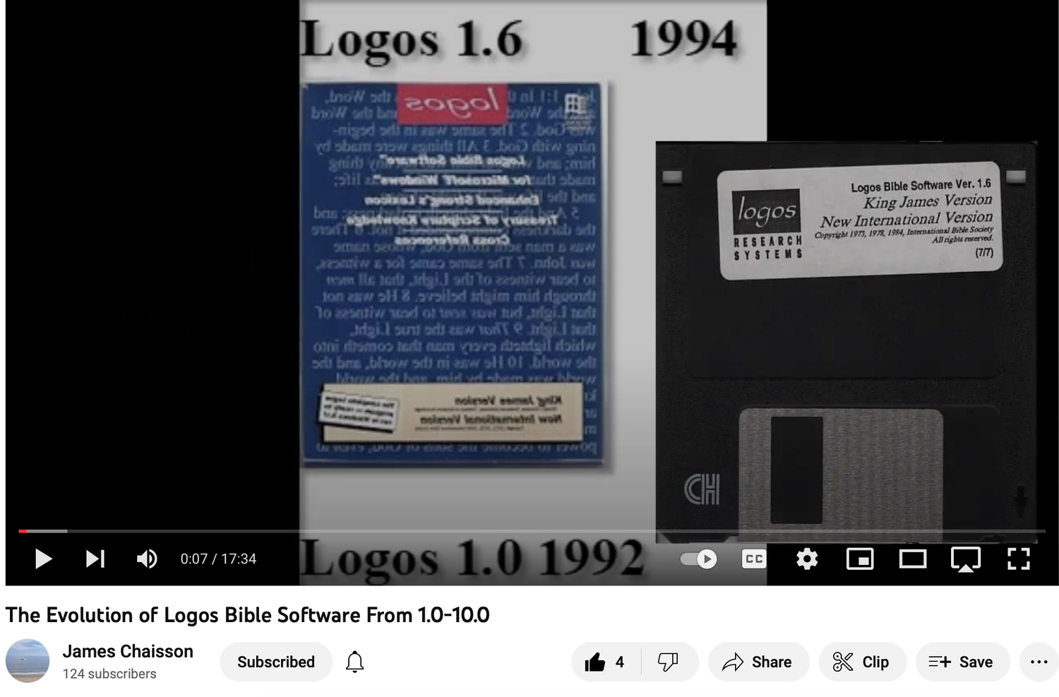 Logos Bible Software Through the Years Video — KevinPurcell.org