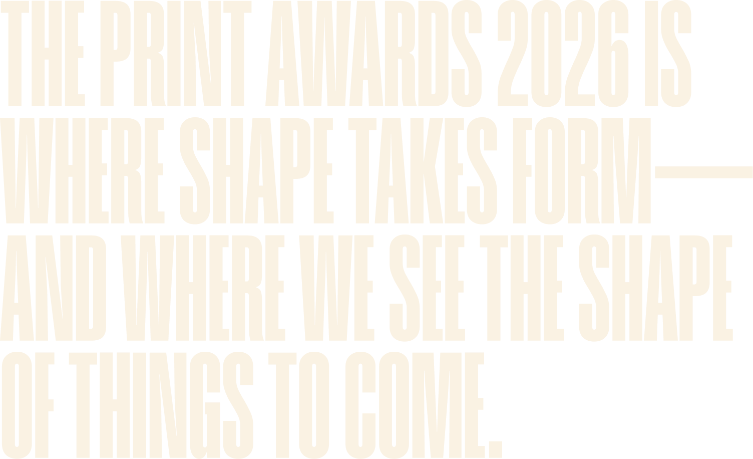PRINT Awards 2026