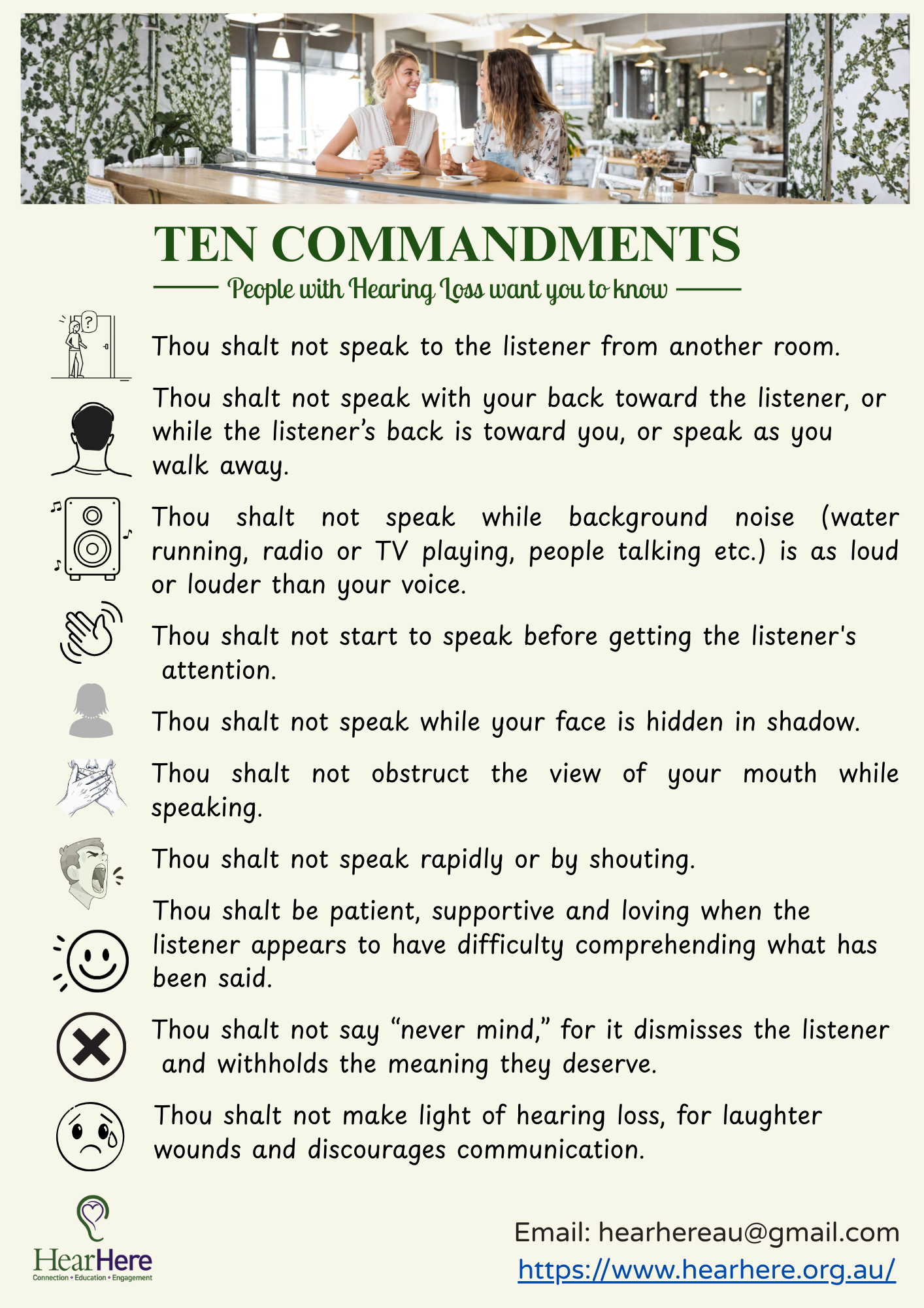 The 10 Commandments for Effective Communication — HearHere