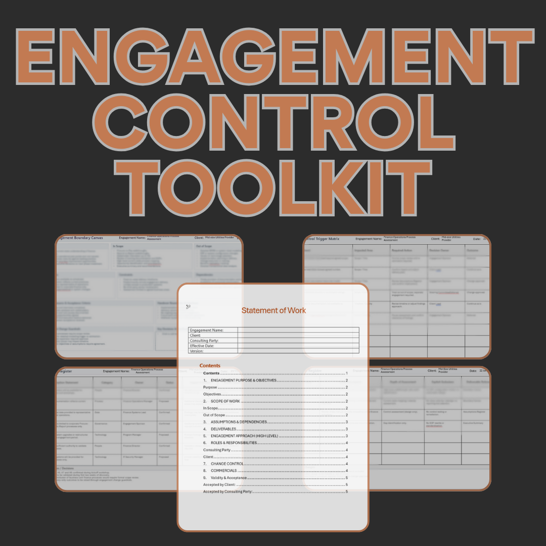Engagement Control Toolkit for Consultants | Prevent Scope Creep ...