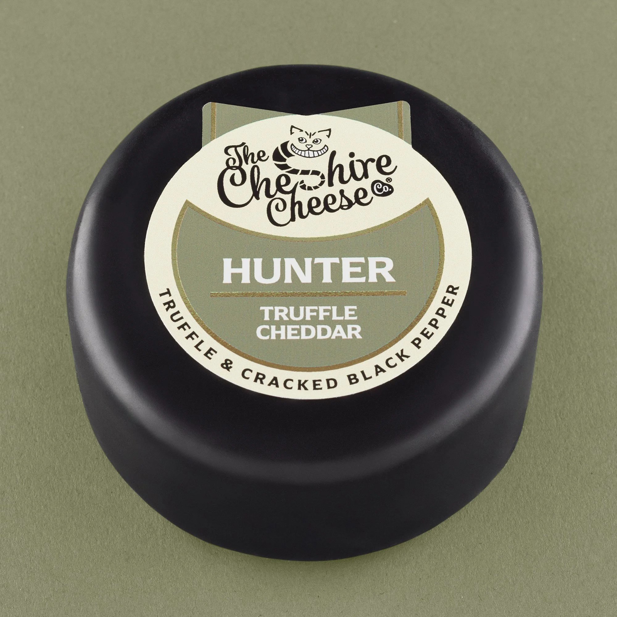 Hunter - Truffle & Cracked Black Pepper Cheddar Cheese - Waxed Truckle ...