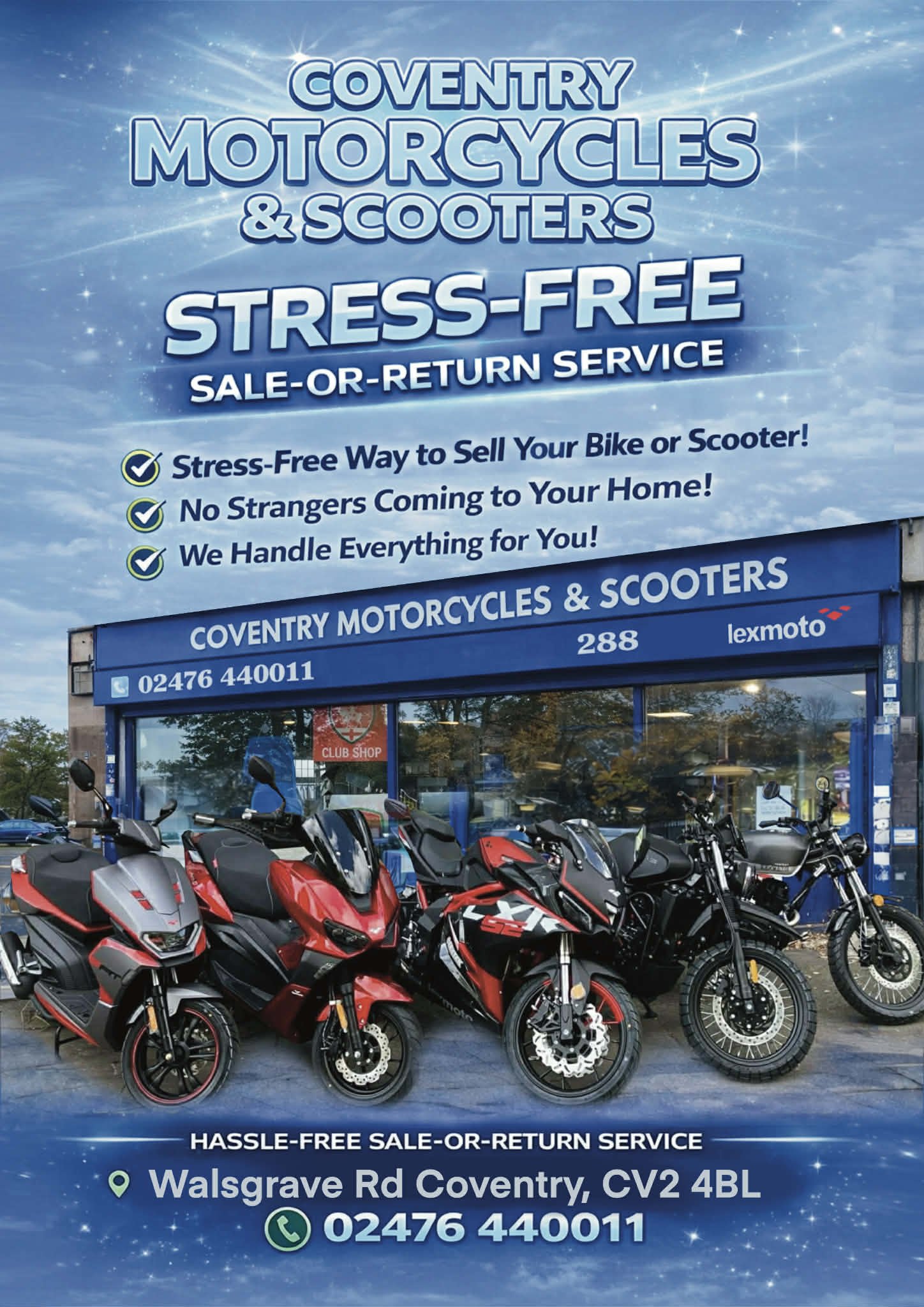 Coventry Motorcycles & Scooters