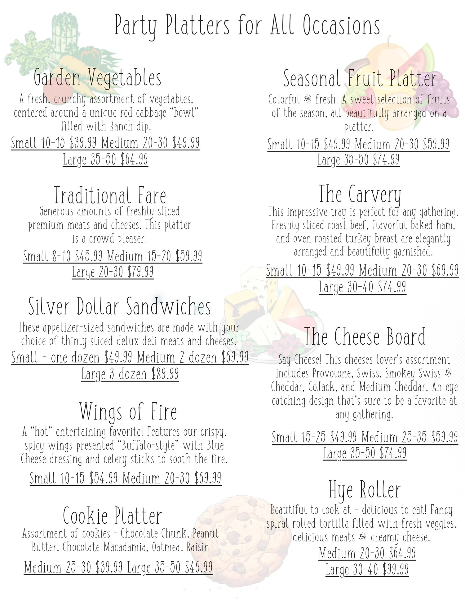Deli Party Platters | Order Quality Platters Now — Hilltop Red Apple Market