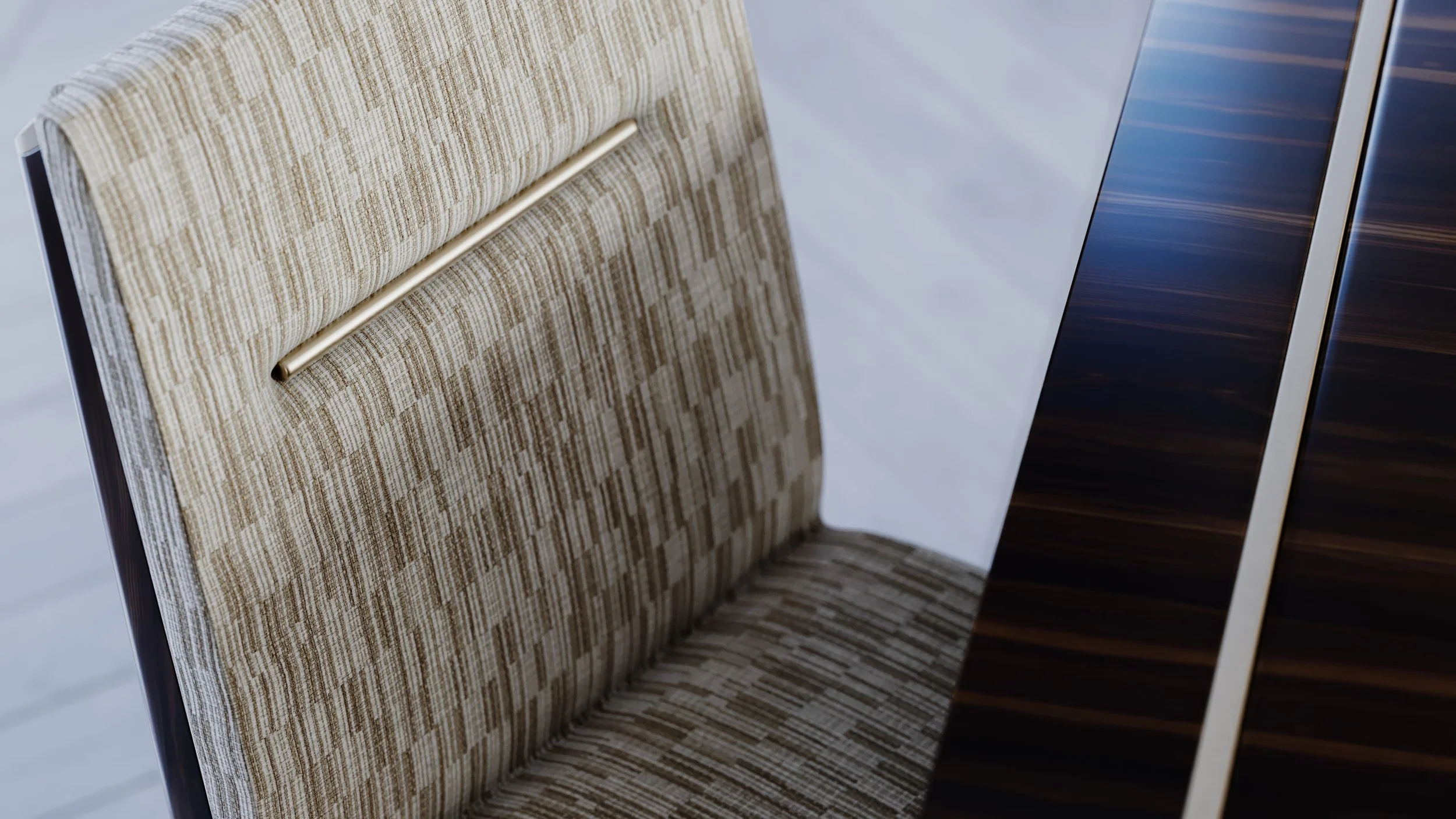 Minimalist Halston Chair in Black Louro Wood - No Arms Version ...