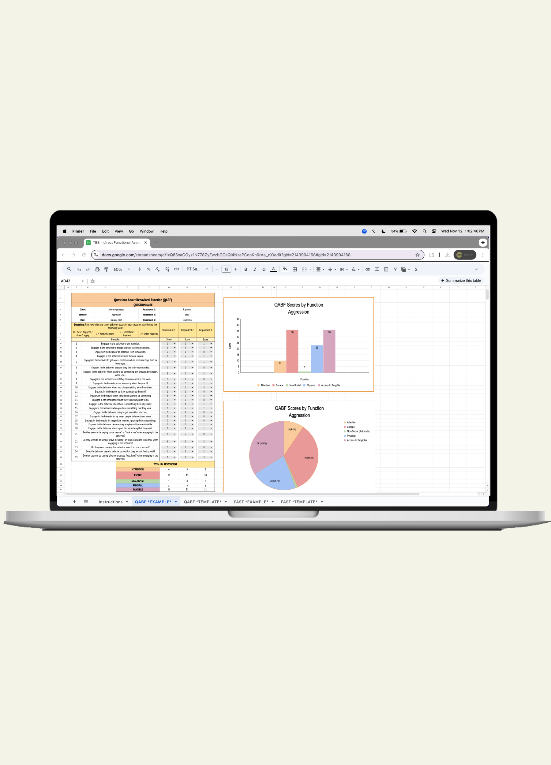 Indirect Functional Assessment Tool — The Behavior Brain