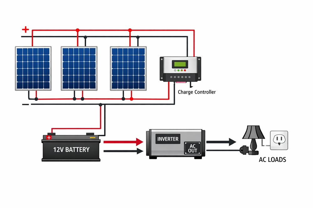 Solar Wiring Diagrams for Home: Series, Parallel & Designing Your ...