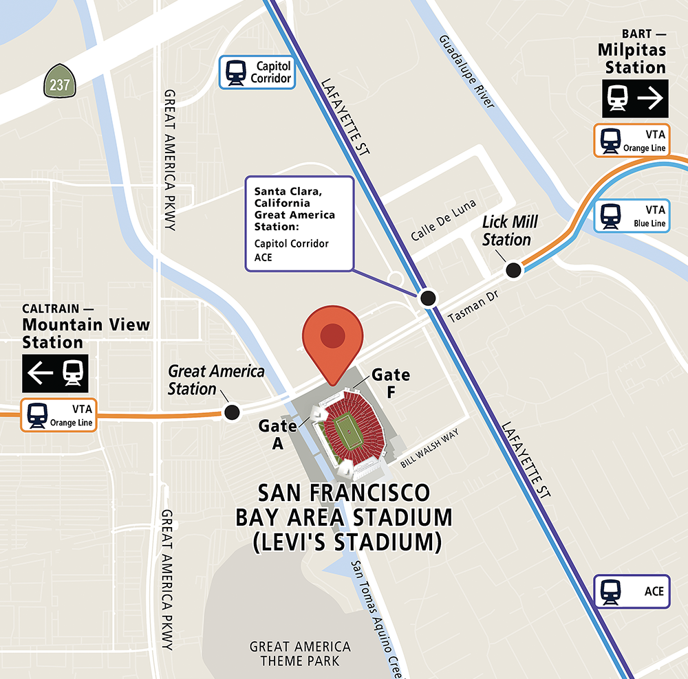 Transit & Getting to Levi's Stadium — FIFA World Cup 26™ SF Bay Area