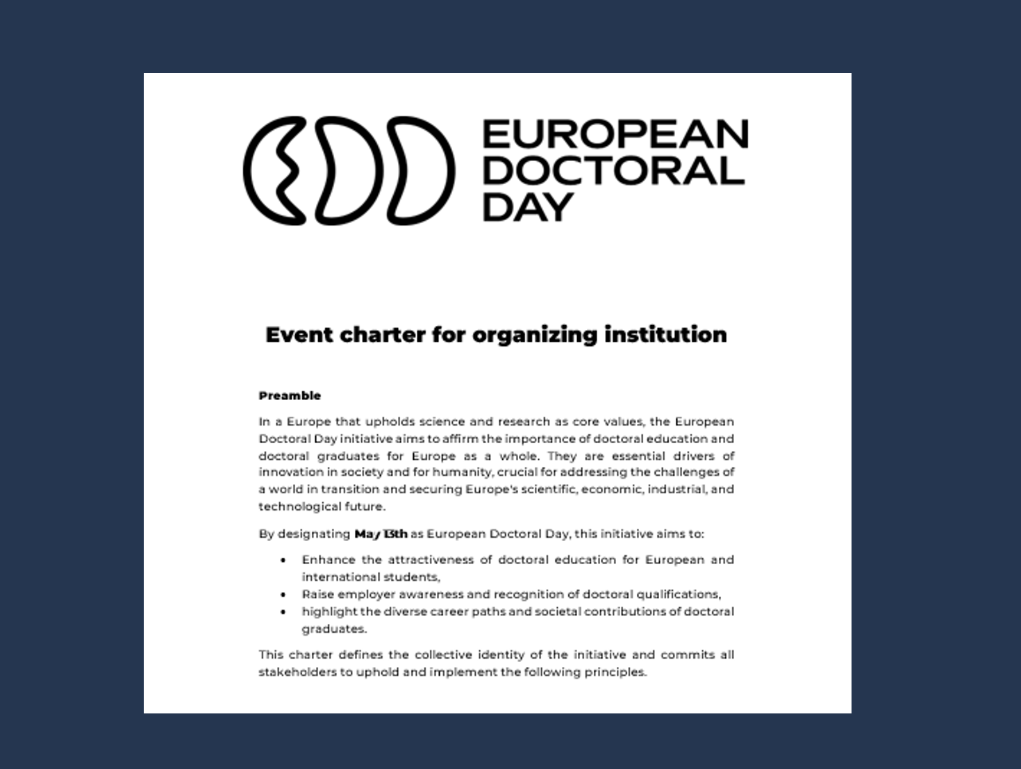 European Doctoral Day