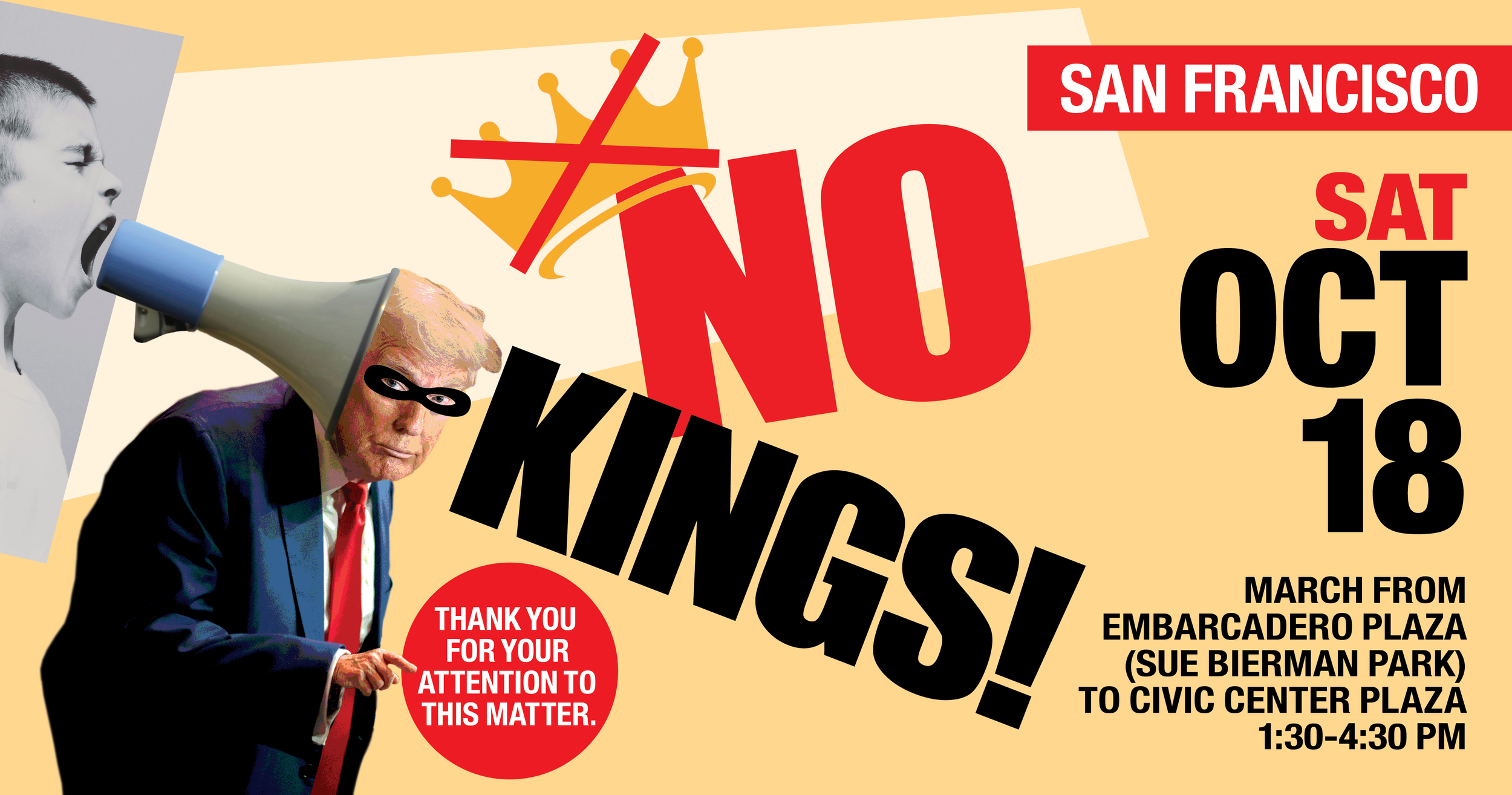No Kings in San Francisco | Indivisible SF | Progressive San Francisco