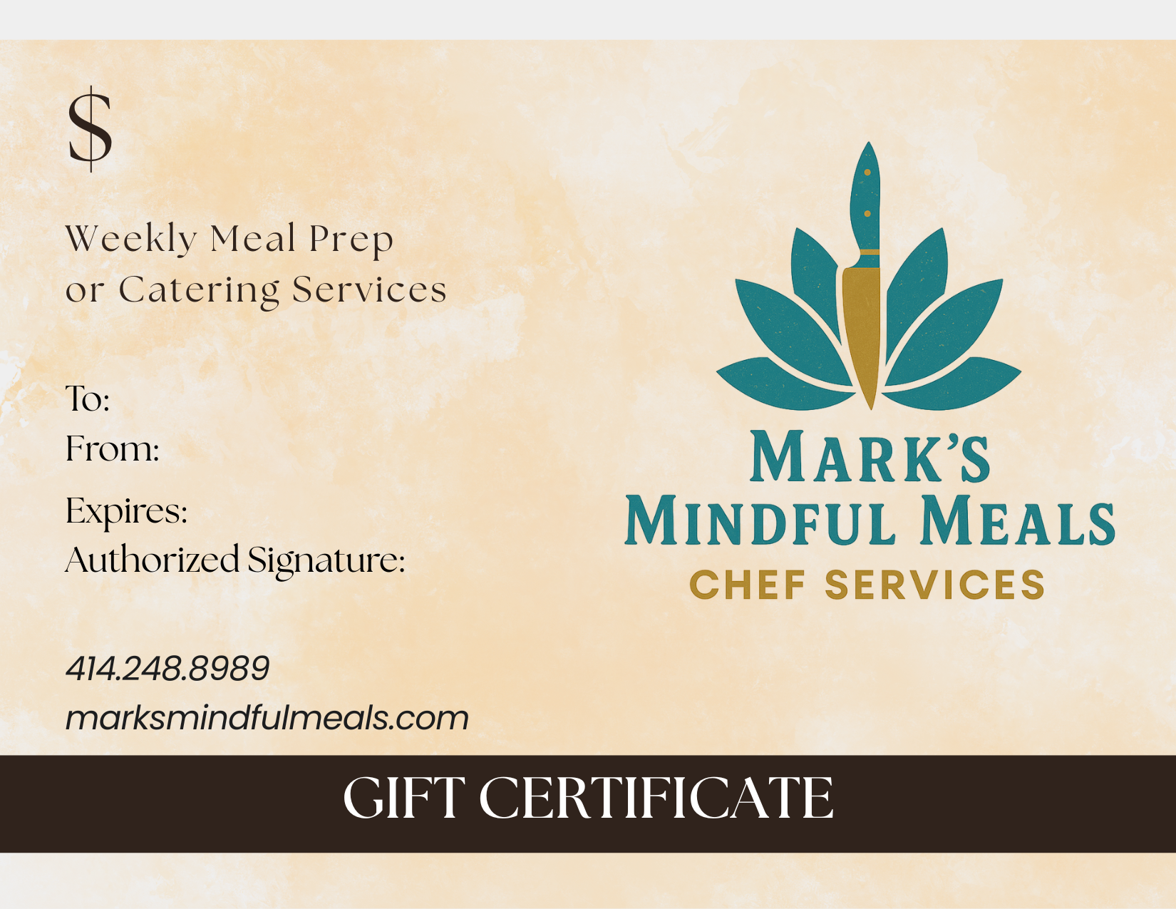 Ordering Now — Mark's Mindful Meals