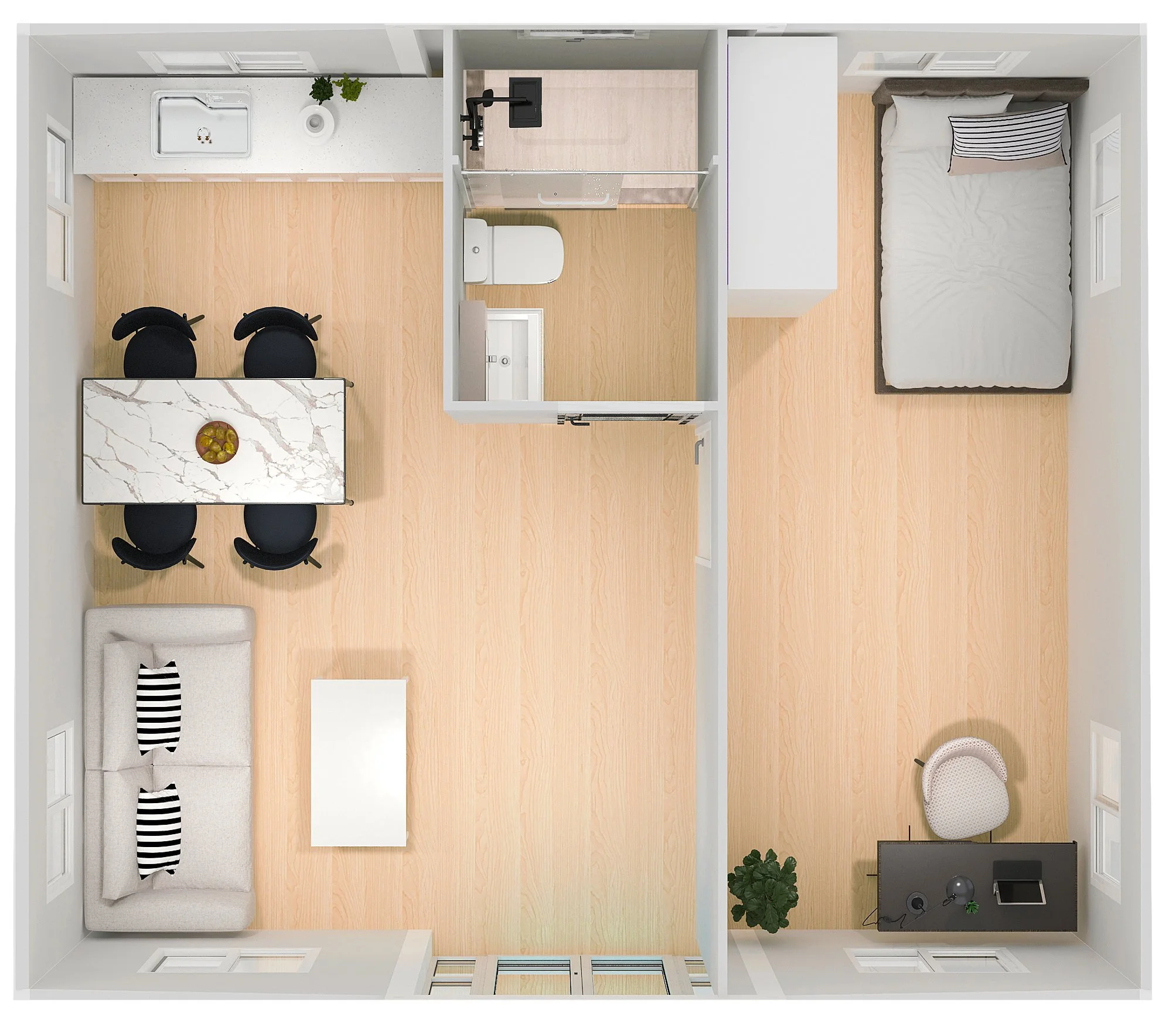 The Willow | Compact 20ft Modular Granny Flat