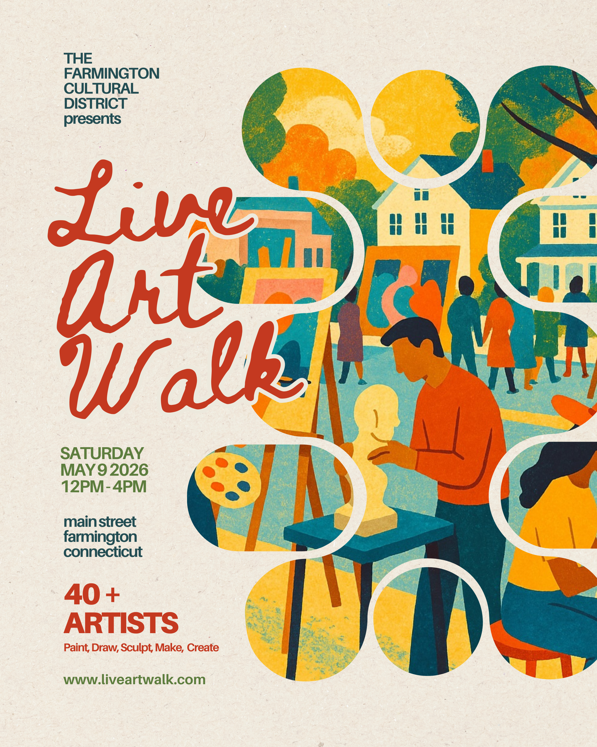 Farmington Live Art Walk | Paint, Draw, Sculpt, Make, Create