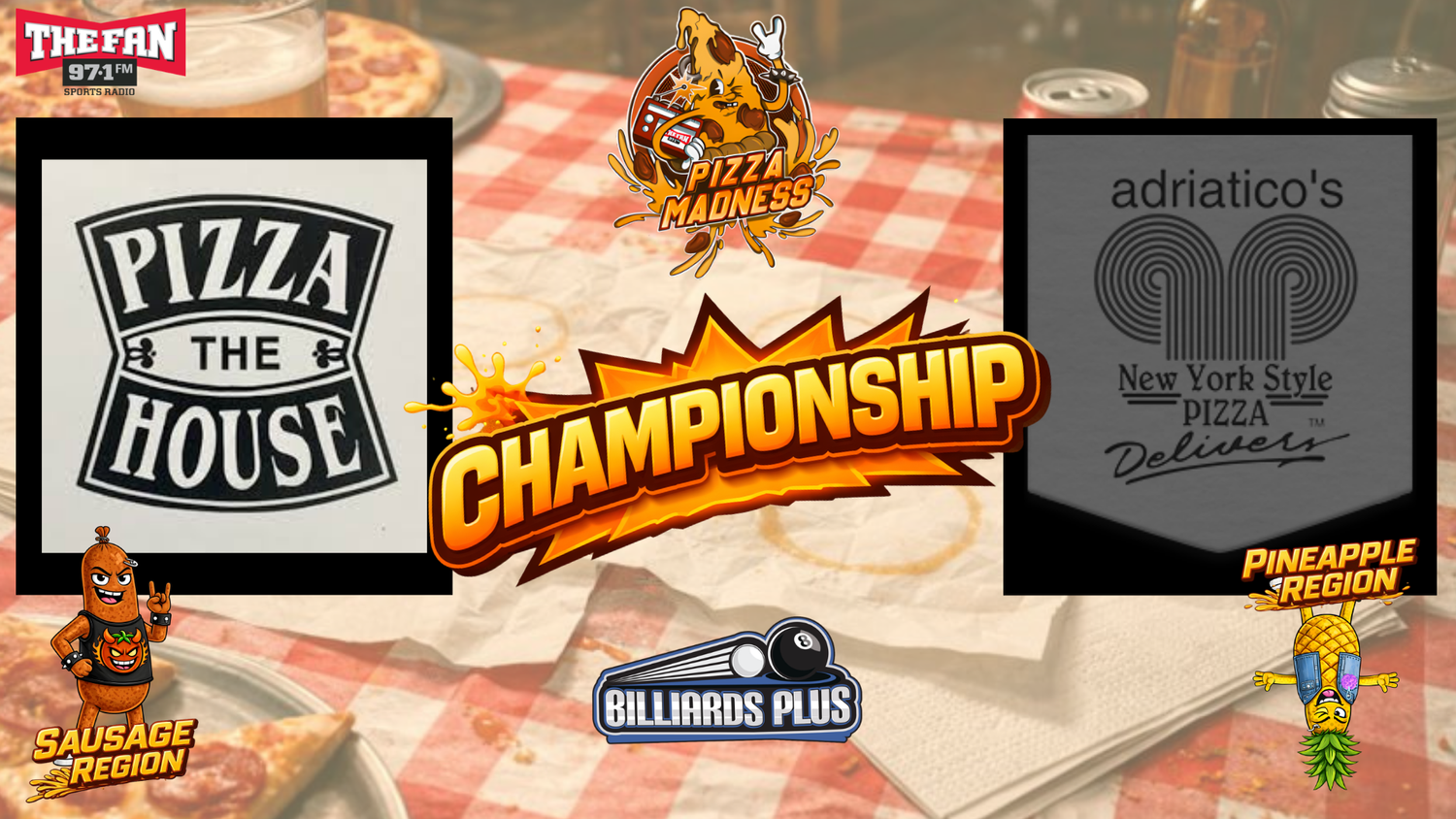 The Fan's Pizza Madness OFFICIAL brackets — Pizza Madness