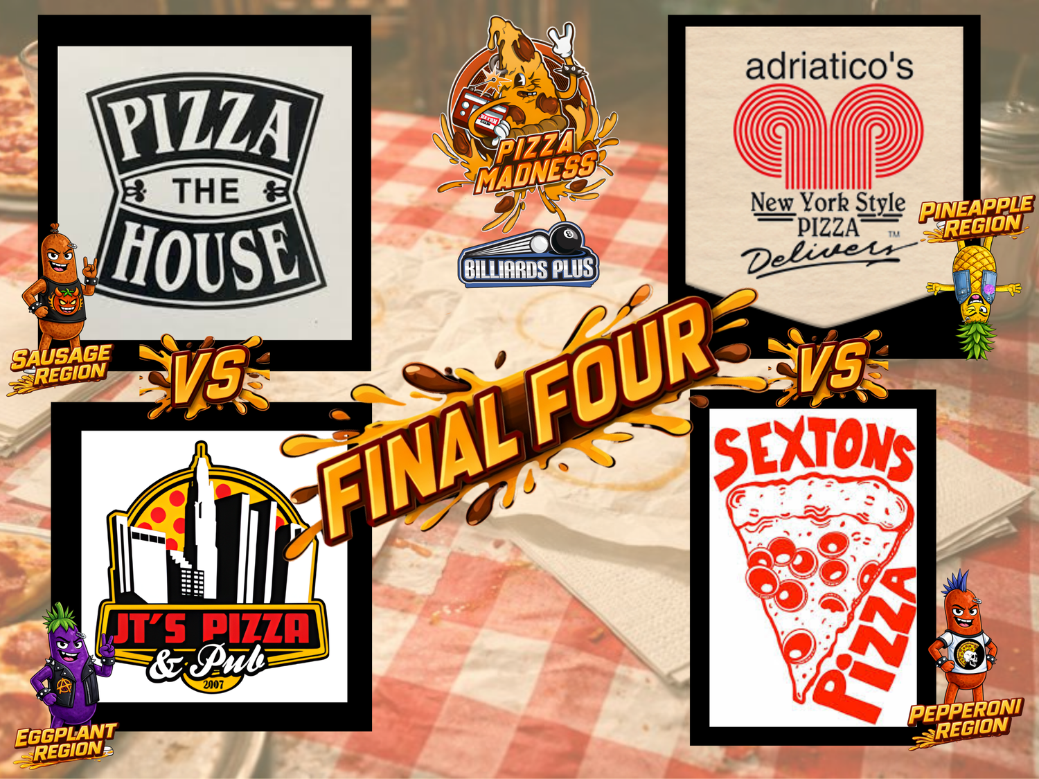 The Fan's Pizza Madness OFFICIAL brackets — Pizza Madness