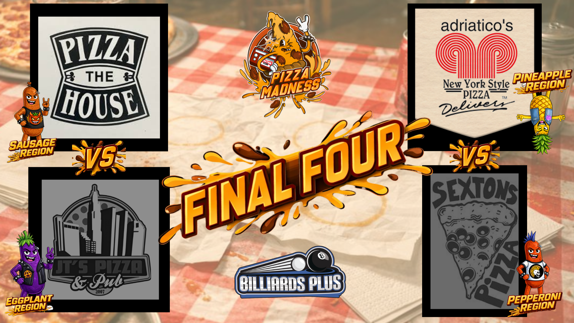 The Fan's Pizza Madness OFFICIAL brackets — Pizza Madness