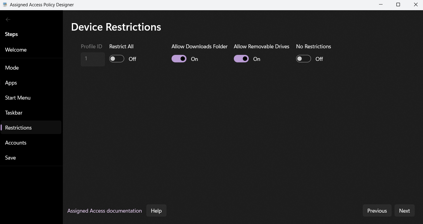 Assigned Access Designer — The Mostly Compliant Endpoint