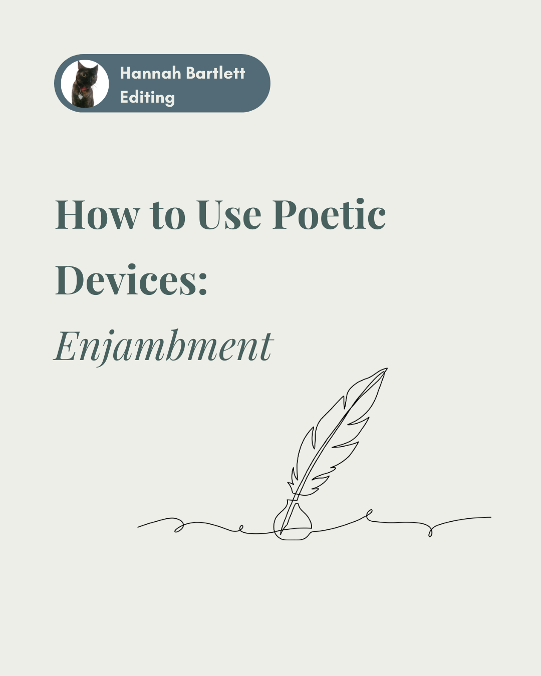 How to Use Poetic Devices: Enjambment — Hannah Bartlett Editing