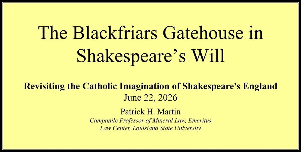 Papers — ShakespearesInvention.com