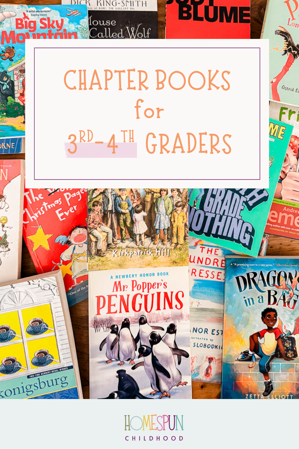 Chapter Books for 3rd-4th Graders — Homespun Childhood