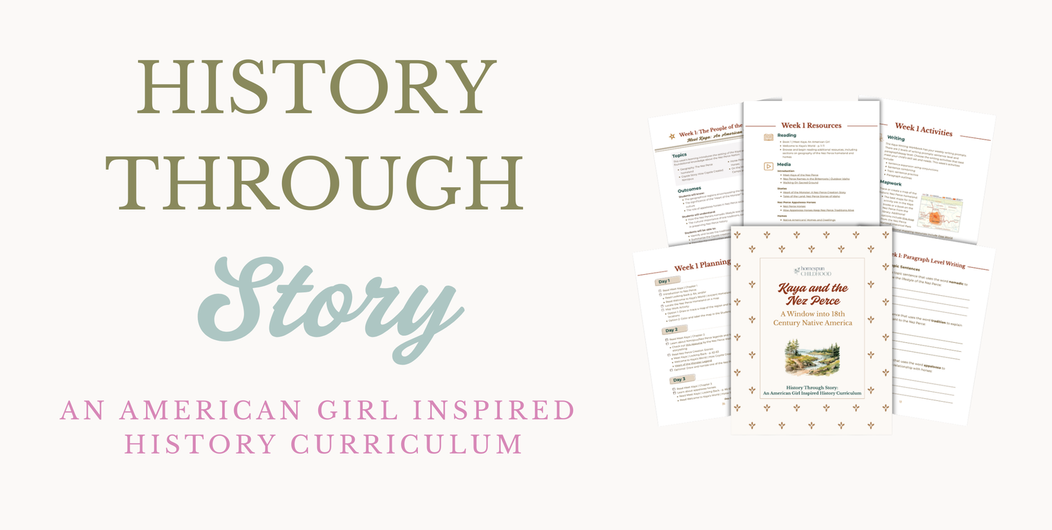 History Through Story: An American Girl Inspired History Curriculum ...