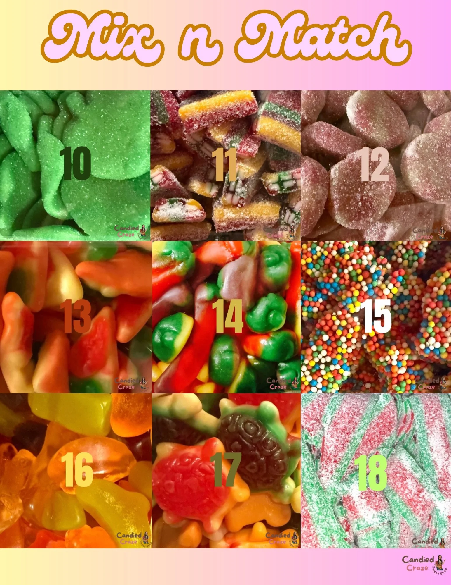 Mix & Match Candy Craze — Candied Craze