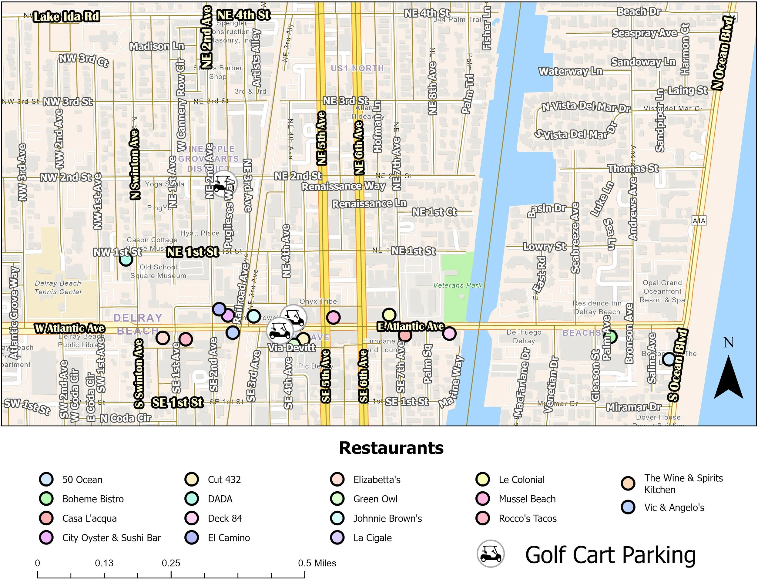 Golf cart map delray beach — South Florida Golf Cart Rentals