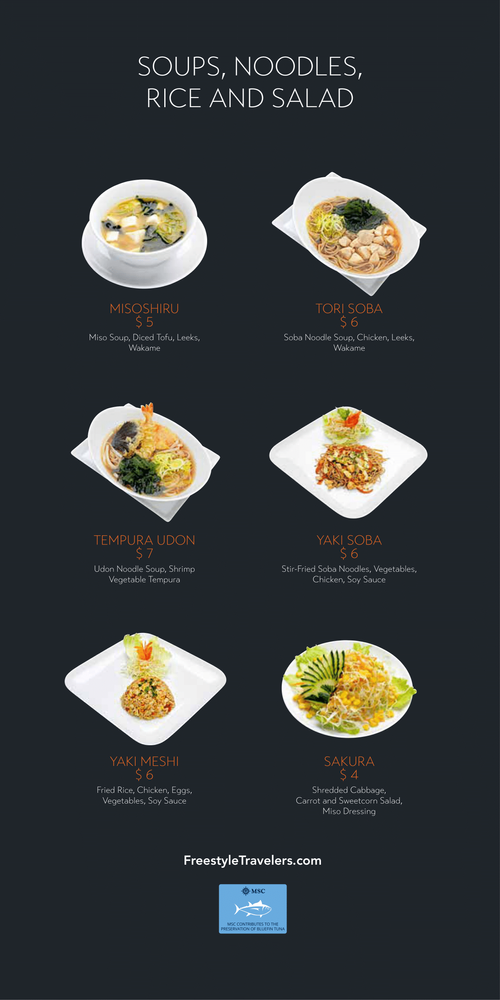 Kaito Sushi & Teppanyaki: Specialty Dining Menus, Information, and ...