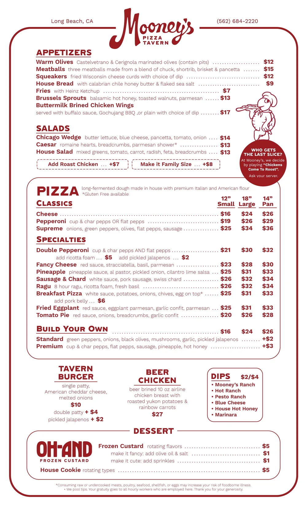 Menu | Taste & Order Now — Mooney's Pizza Tavern