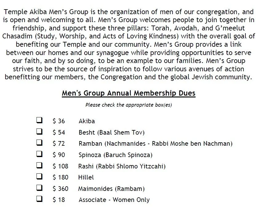 Men's Group | Join Our Men’s Community Today — Temple Akiba of Culver City