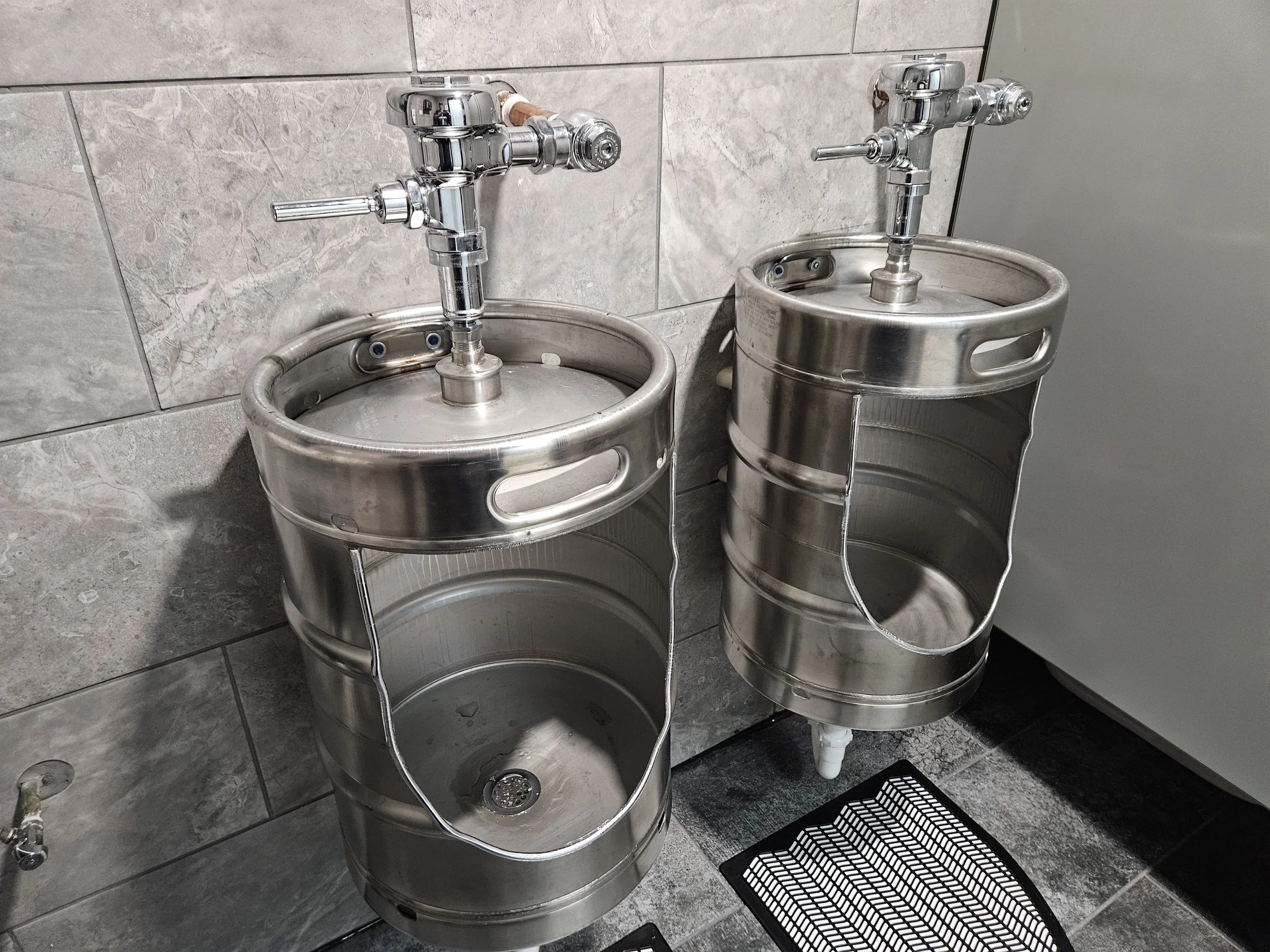 Beer Keg Urinals, Sinks & Industrial Bar Furniture | The Keg Room