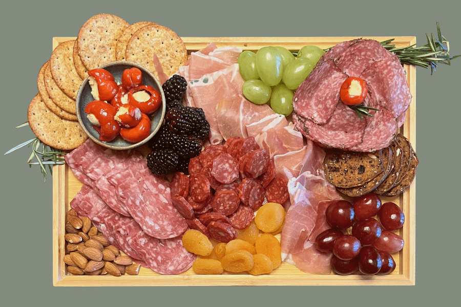 Cured Meat Board, Medium, serves 4 - 6 people — The Grazing Board, LLC