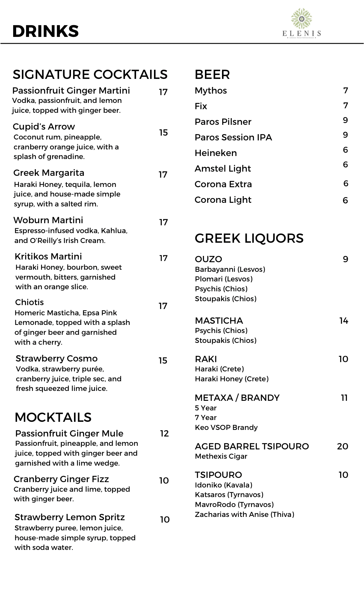 Drinks | Discover Quality Drinks - Order Now — Elenis
