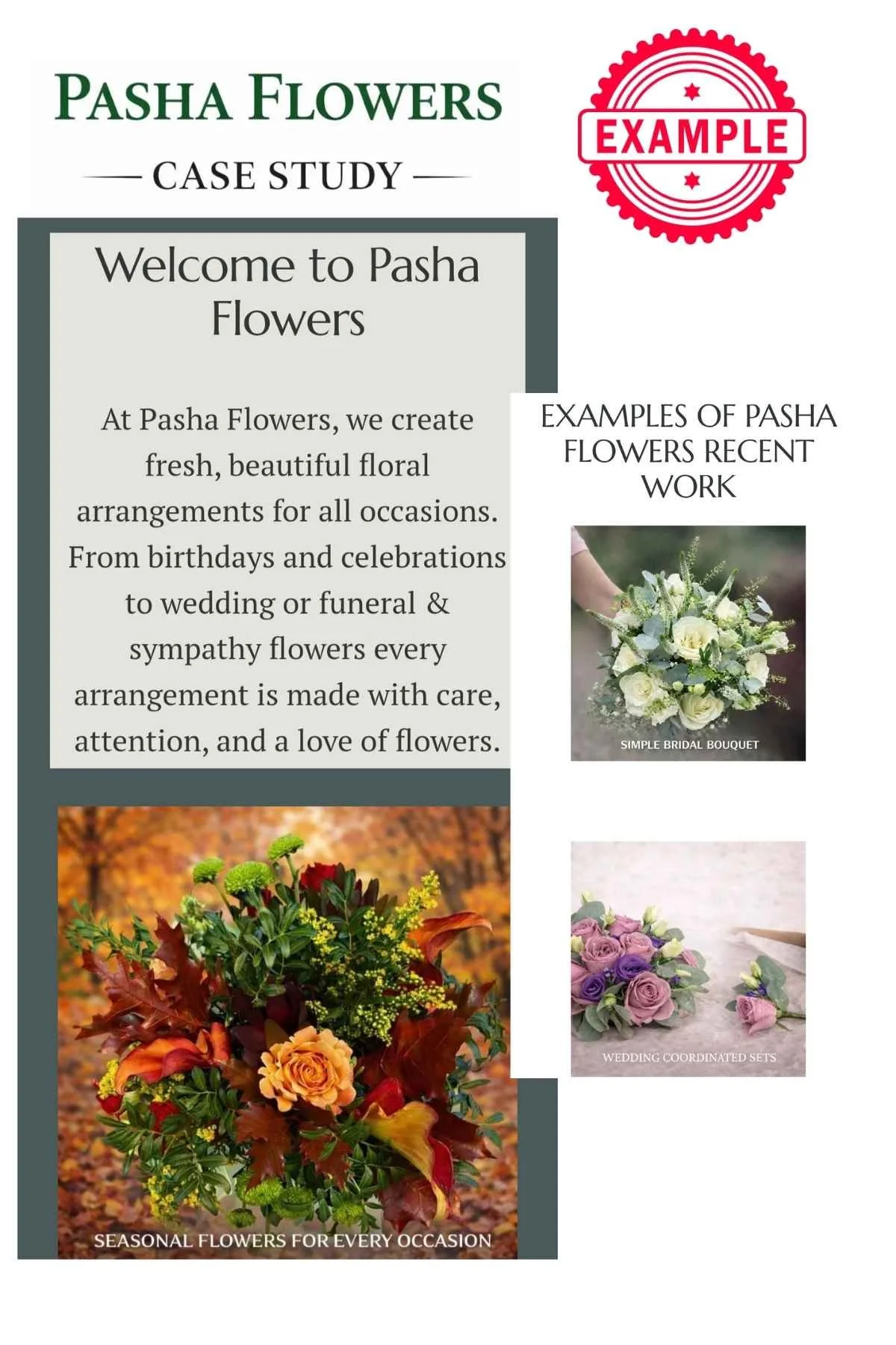 Pasha Flowers Website Case Study | Simple Website Development & Support ...
