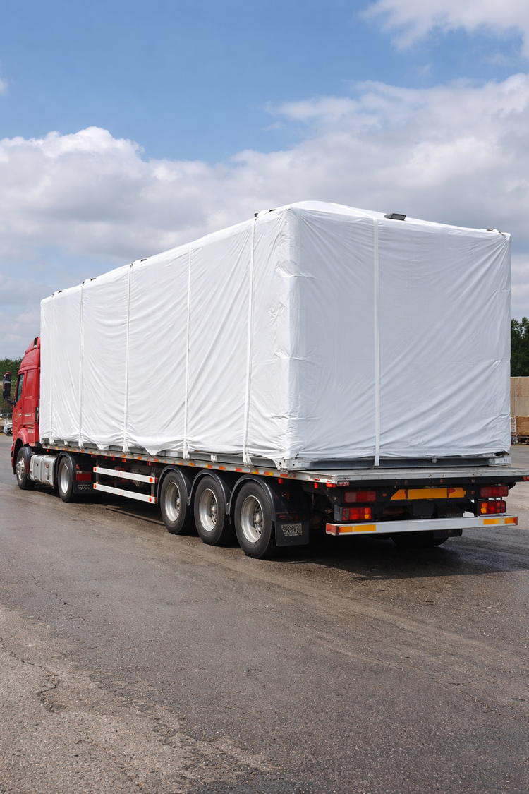 Modular Building Covers — Shrink1st - we can cut your polythene costs ...