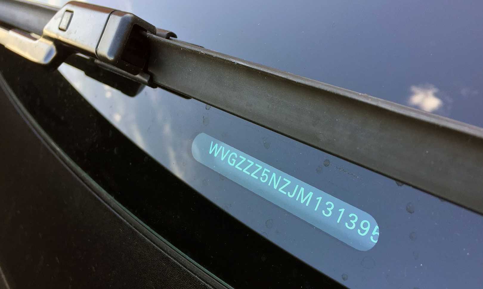 VIN and Chassis Numbers - Blue Flag