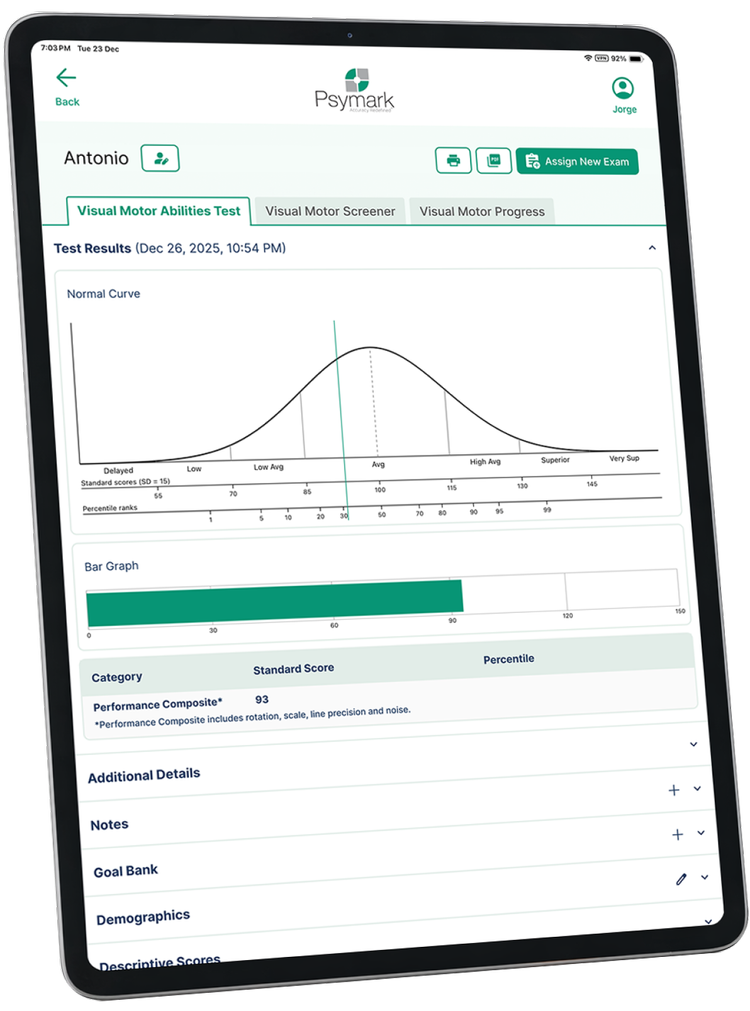 Visual Motor Abilities Test — Psymark
