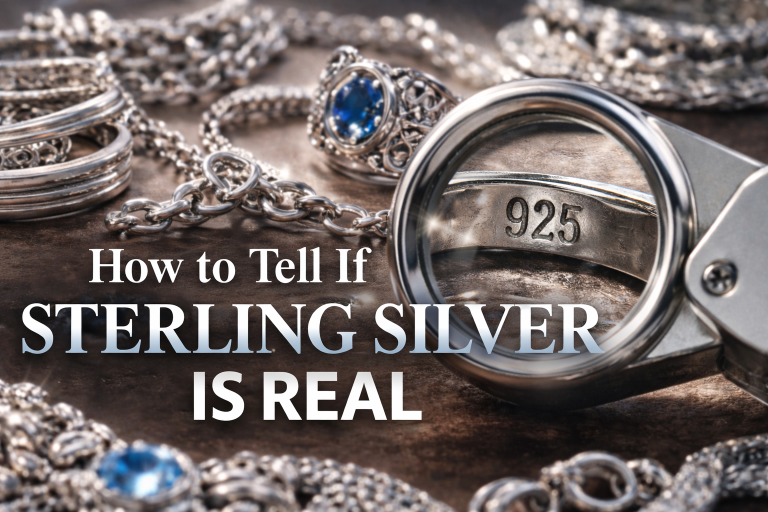 How to Tell If Sterling Silver Is Real: 925 Hallmarks, Tests, and Scam ...