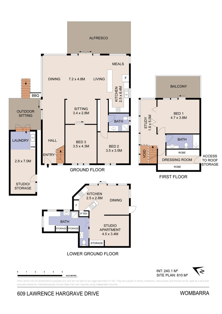 Floor plans — 609 Lawrence Hargrave Drive Wombarra