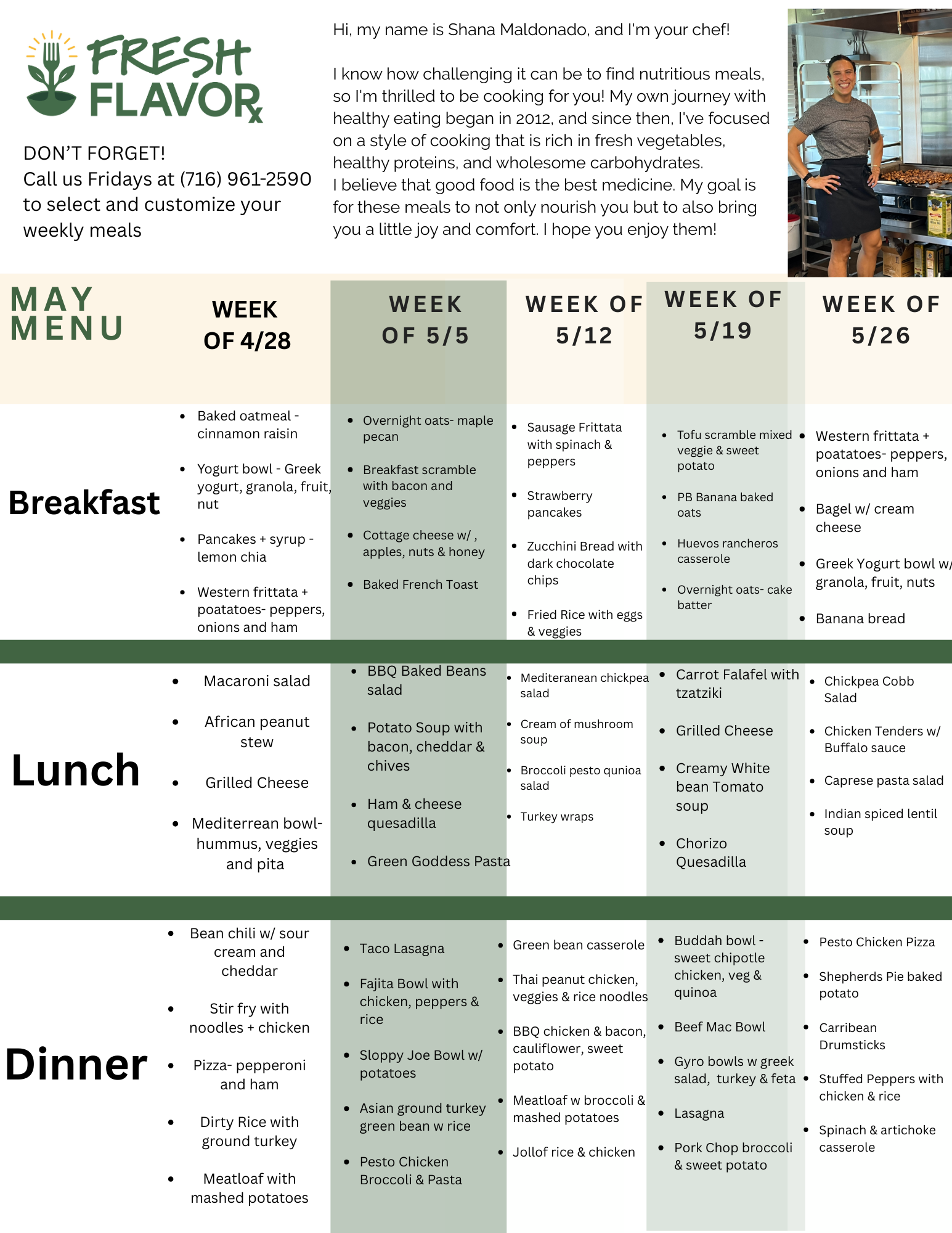 Monthly Menus | Explore Nutritious Meal Options — Join Us Today ...