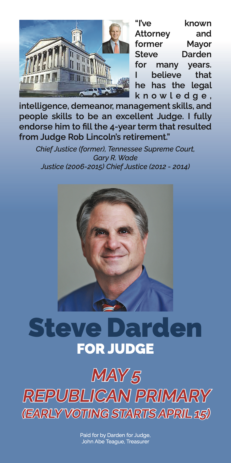 Steve Darden for Judge | Vote May 5th