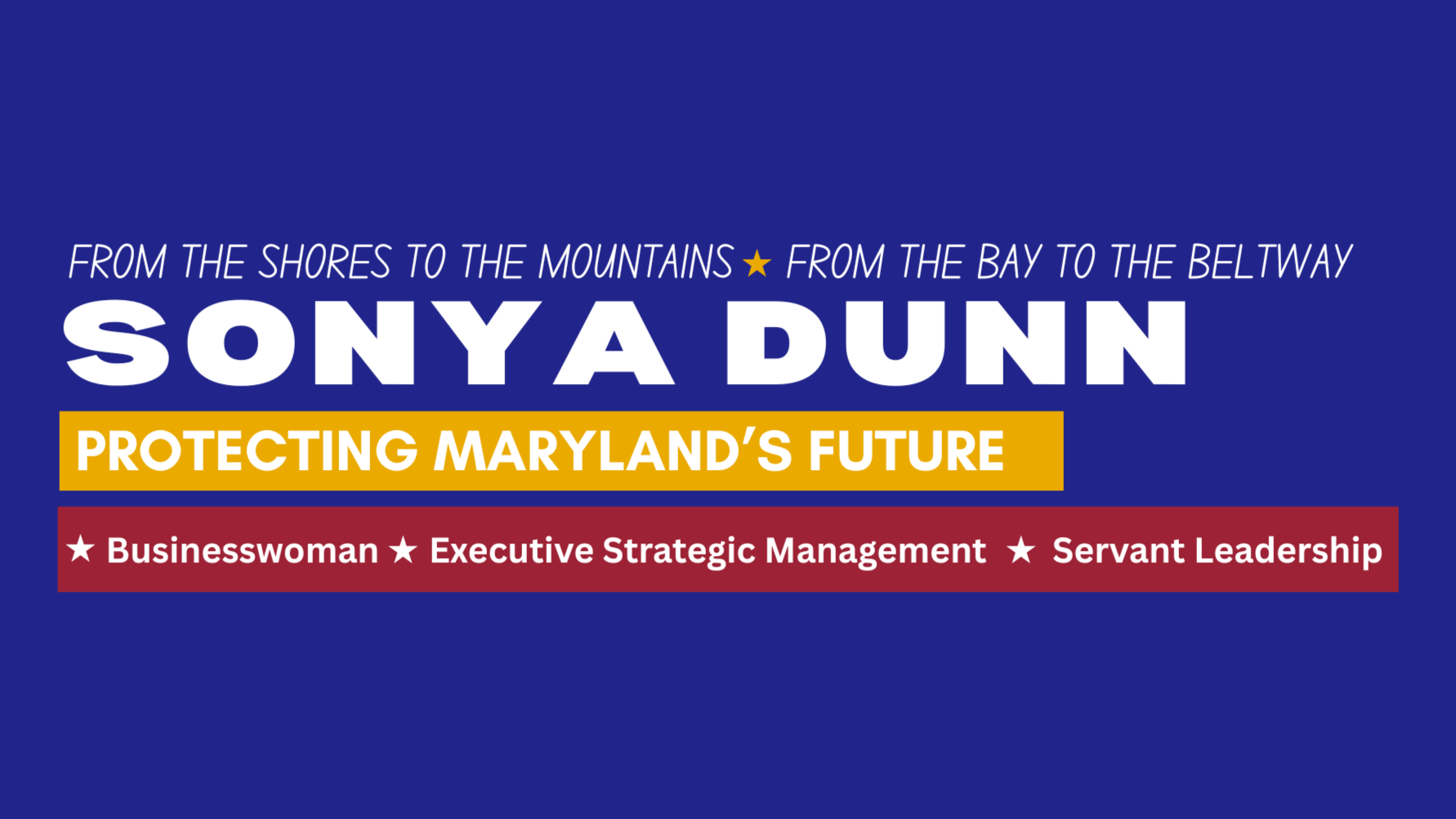 Vote Sonya Dunn - Comptroller for Maryland