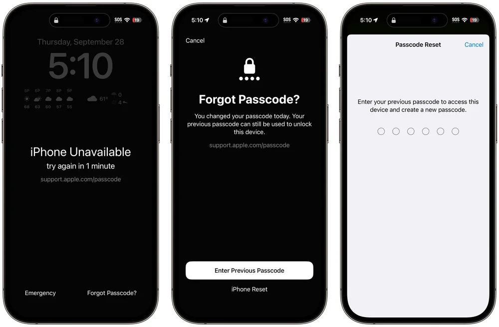 Forget Your Just-Changed Passcode? iOS 17’s Passcode Reset Has Your ...