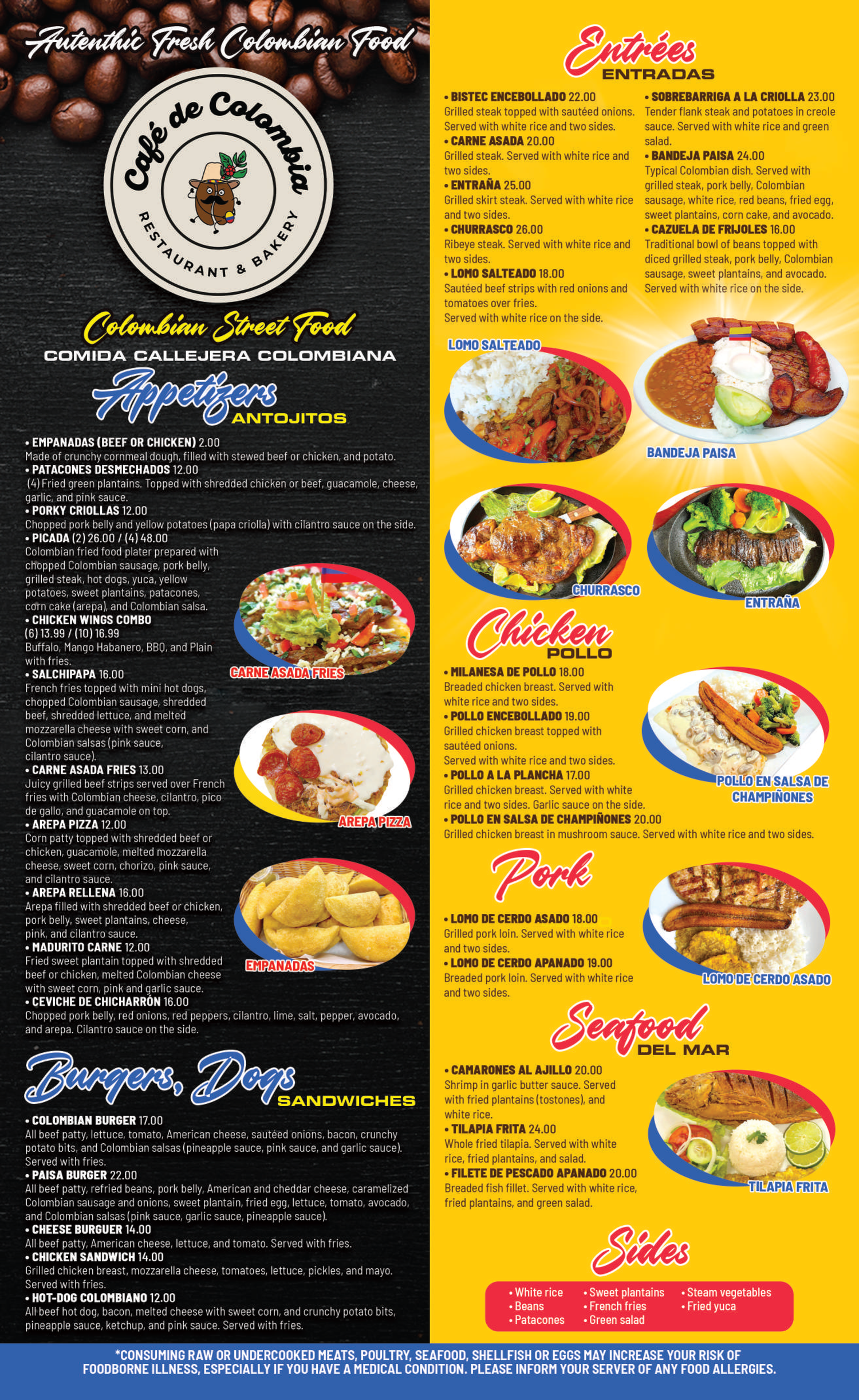 Menu | Discover Flavors – Order Now — Café de Colombia